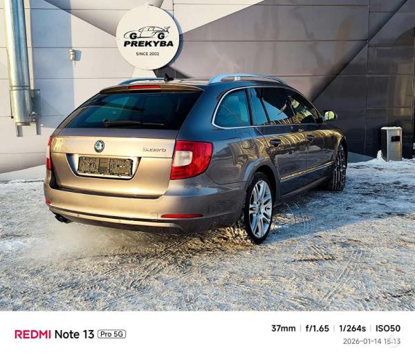 Brown Skoda SuperB 2010 in Kaunas, with an engine capacity of 1.97 L and mileage of 216 thousand km for 5250 €, photo 9 on AUTOMOTO.COM.LV