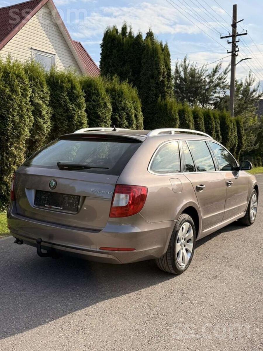 Brown Skoda SuperB 2010 in Ludza, with an engine capacity of 1.90 L and mileage of 264 thousand km for 5290 €, photo 8 on AUTOMOTO.COM.LV