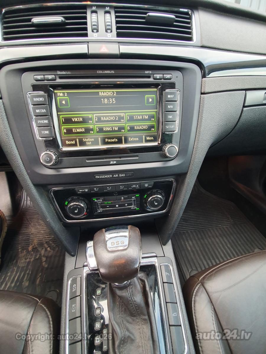 Brūns Skoda SuperB 2012 Tallina, ar dzinēja tilpumu 2.00 L un nobraukumu 376 tūkst. km par 5499 €, foto 15 vietnē AUTOMOTO.COM.LV