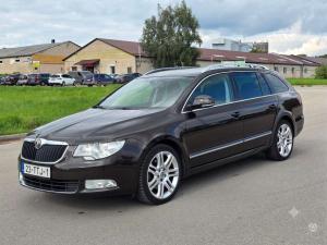 Brown Skoda SuperB 2012 in Taurage, with an engine capacity of 1.60 L and mileage of 289 thousand km for 3999 €, photo  on AUTOMOTO.COM.LV