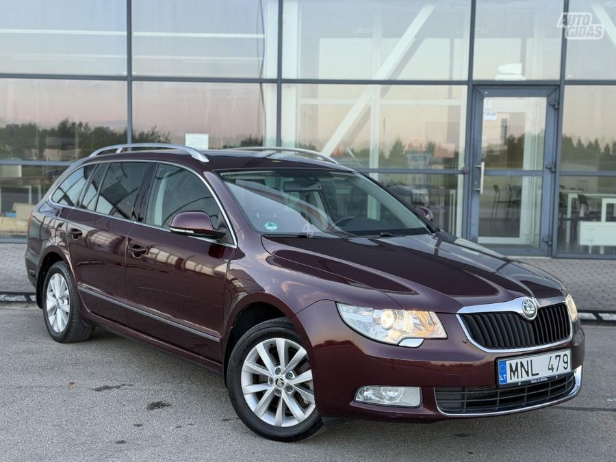 Brown Skoda SuperB 2013 in Panevezys, with an engine capacity of 2.00 L and mileage of 180 thousand km for 5650 €, photo 1 on AUTOMOTO.COM.LV