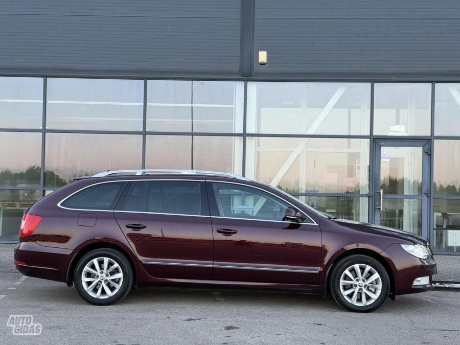 Brown Skoda SuperB 2013 in Panevezys, with an engine capacity of 2.00 L and mileage of 180 thousand km for 5650 €, photo 6 on AUTOMOTO.COM.LV