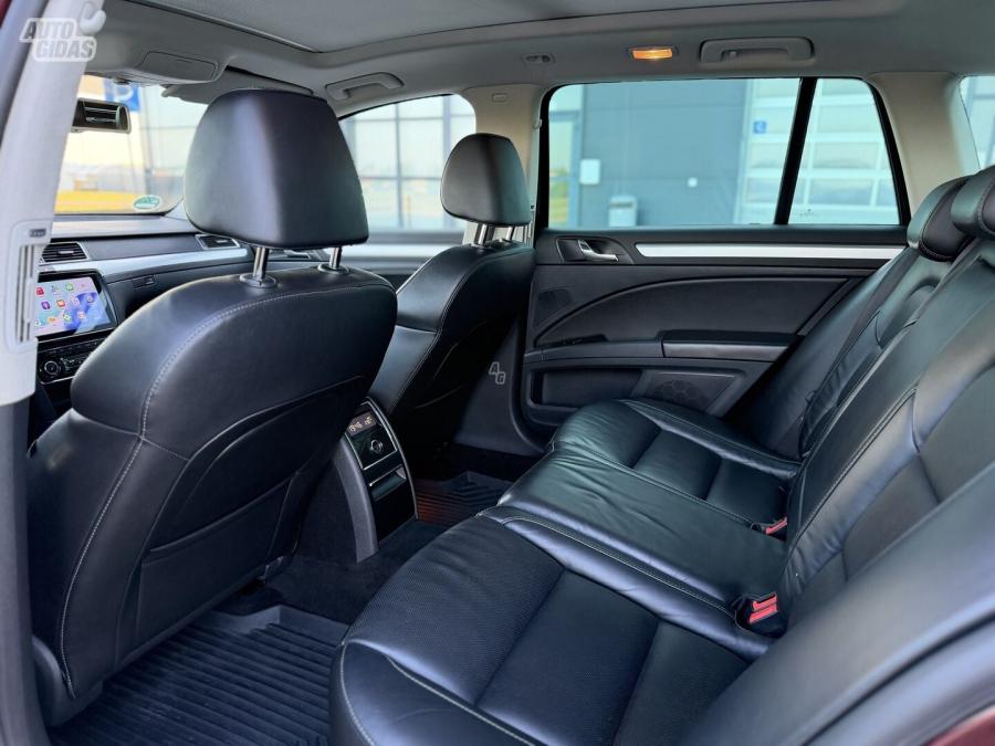 Brown Skoda SuperB 2013 in Panevezys, with an engine capacity of 2.00 L and mileage of 180 thousand km for 5650 €, photo 21 on AUTOMOTO.COM.LV