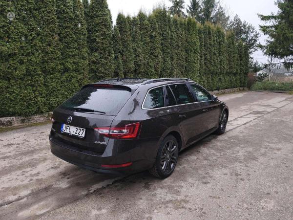 Brown Skoda SuperB 2016 in Vilnius, with an engine capacity of 1.97 L and mileage of 277 thousand km for 9700 €, photo 10 on AUTOMOTO.COM.LV