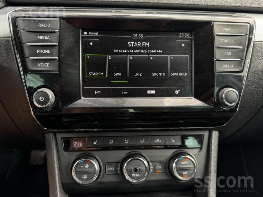 Brūns Skoda SuperB 2016 Rīga, ar dzinēja tilpumu 2.00 L un nobraukumu 208 tūkst. km par 9200 €, foto 19 vietnē AUTOMOTO.COM.LV