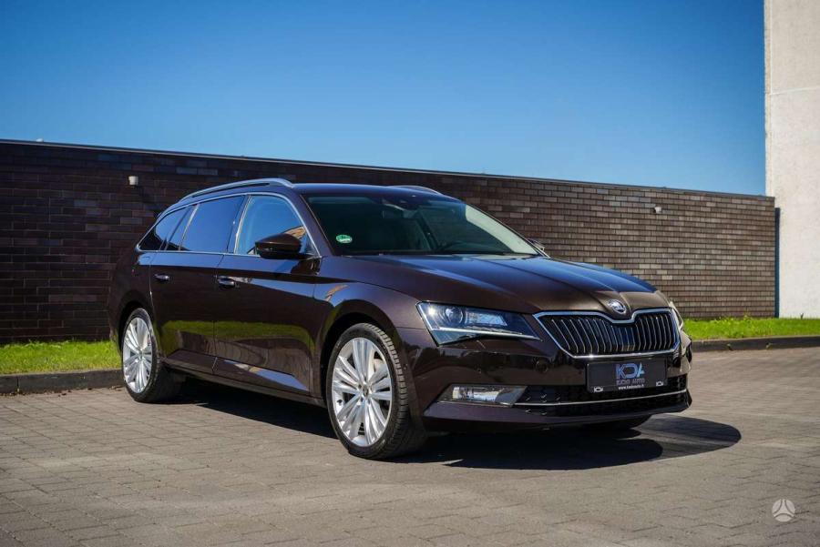 Brown Skoda SuperB 2016 in Marijampole, with an engine capacity of 1.97 L and mileage of 179 thousand km for 15950 €, photo 1 on AUTOMOTO.COM.LV