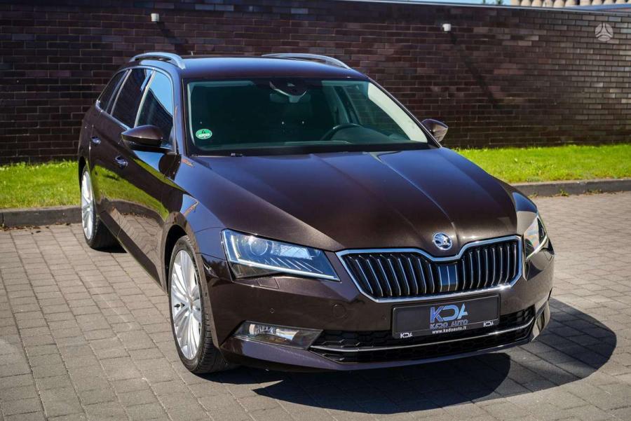 Brown Skoda SuperB 2016 in Marijampole, with an engine capacity of 1.97 L and mileage of 179 thousand km for 15950 €, photo 3 on AUTOMOTO.COM.LV