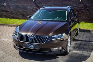 Brown Skoda SuperB 2016 in Marijampole, with an engine capacity of 1.97 L and mileage of 179 thousand km for 15950 €, photo 5 on AUTOMOTO.COM.LV