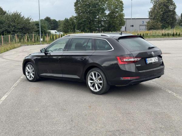 Brown Skoda SuperB 2018 in Vilnius, with an engine capacity of 1.97 L and mileage of 176 thousand km for 13800 €, photo 5 on AUTOMOTO.COM.LV