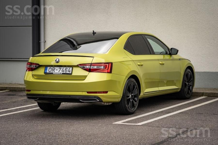 Green Skoda SuperB 2019 in Riga, with an engine capacity of 1.50 L and mileage of 147 thousand km for 16750 €, photo 5 on AUTOMOTO.COM.LV