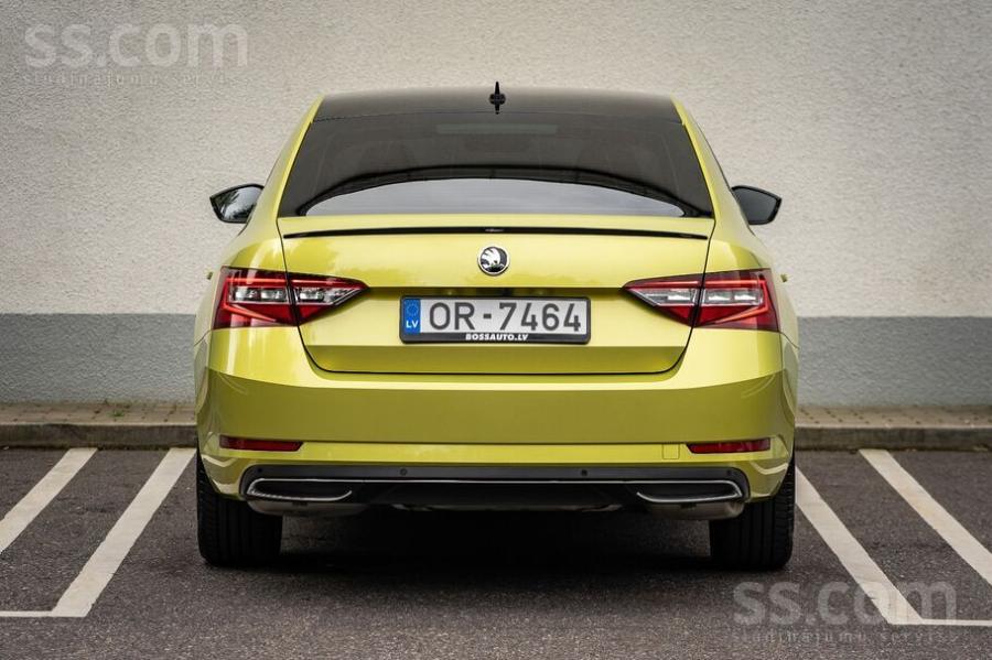 Green Skoda SuperB 2019 in Riga, with an engine capacity of 1.50 L and mileage of 147 thousand km for 16750 €, photo 6 on AUTOMOTO.COM.LV