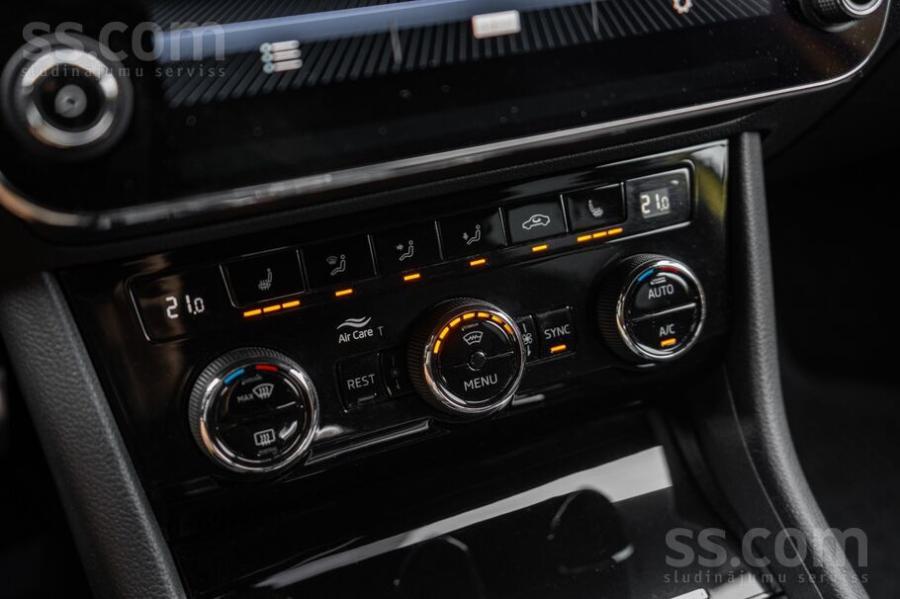 Green Skoda SuperB 2019 in Riga, with an engine capacity of 1.50 L and mileage of 147 thousand km for 16750 €, photo 25 on AUTOMOTO.COM.LV