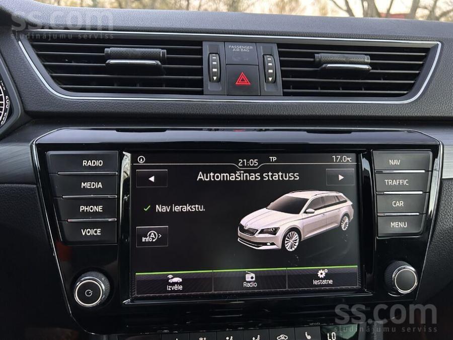 Zaļš Skoda SuperB 2017 Rīga, ar dzinēja tilpumu 2.00 L un nobraukumu 298 tūkst. km par 12500 €, foto 34 vietnē AUTOMOTO.COM.LV