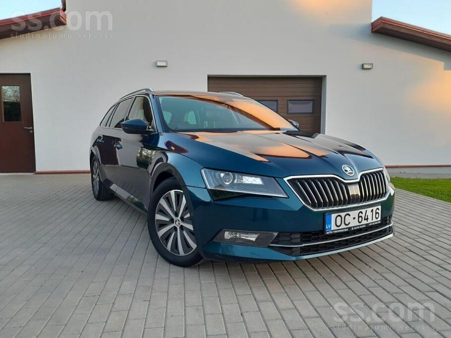 Green Skoda SuperB 2018 in Liepaja, with an engine capacity of 1.60 L and mileage of 261 thousand km for 10990 €, photo 2 on AUTOMOTO.COM.LV