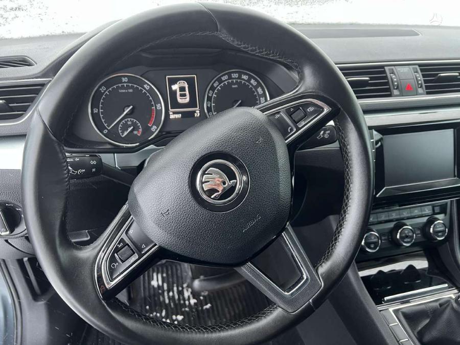 Grey Skoda SuperB 2015 in Telschi, with an engine capacity of 1.60 L and mileage of 267 thousand km for 6700 €, photo 22 on AUTOMOTO.COM.LV