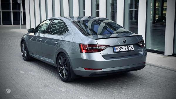 Grey Skoda SuperB 2015 in Vilnius, with an engine capacity of 1.97 L and mileage of 240 thousand km for 12950 €, photo 2 on AUTOMOTO.COM.LV