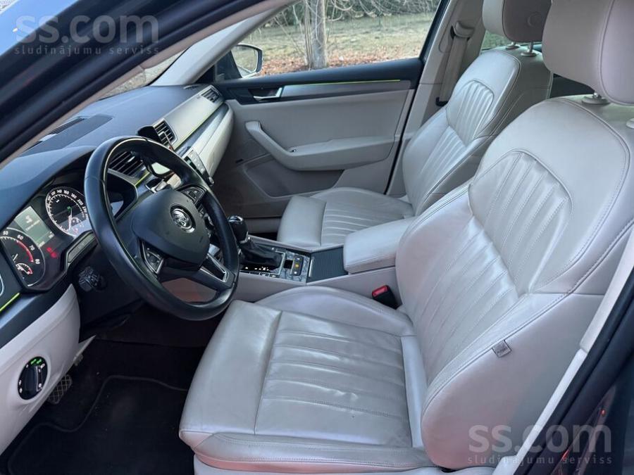 Grey Skoda SuperB 2015 in Riga, with an engine capacity of 1.80 L and mileage of 152 thousand km for 11500 €, photo 10 on AUTOMOTO.COM.LV