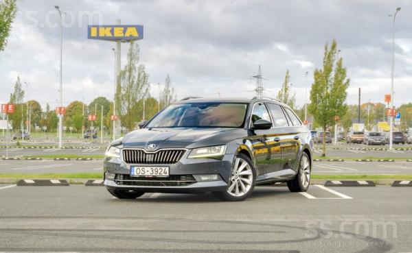 Grey Skoda SuperB 2015 in Riga, with an engine capacity of 2.00 L and mileage of 375 thousand km for 10490 €, photo 1 on AUTOMOTO.COM.LV
