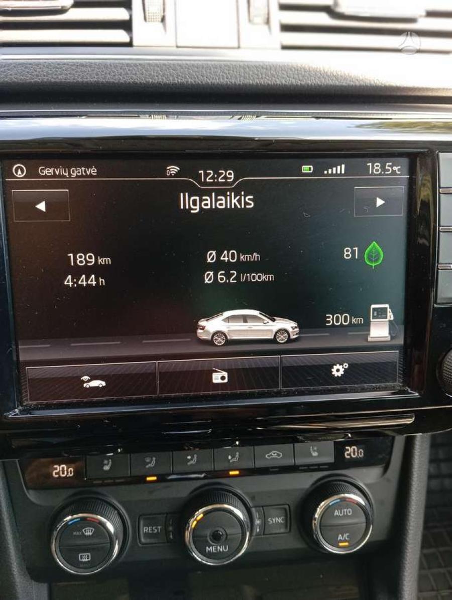 Pelēks Skoda SuperB 2017 Kauņa, ar dzinēja tilpumu 2.00 L un nobraukumu 348 tūkst. km par 10000 €, foto 14 vietnē AUTOMOTO.COM.LV
