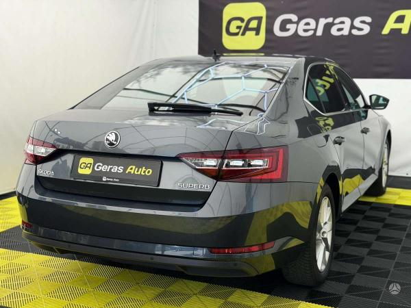 Grey Skoda SuperB 2018 in Vilnius, with an engine capacity of 1.60 L and mileage of 196 thousand km for 9600 €, photo 4 on AUTOMOTO.COM.LV
