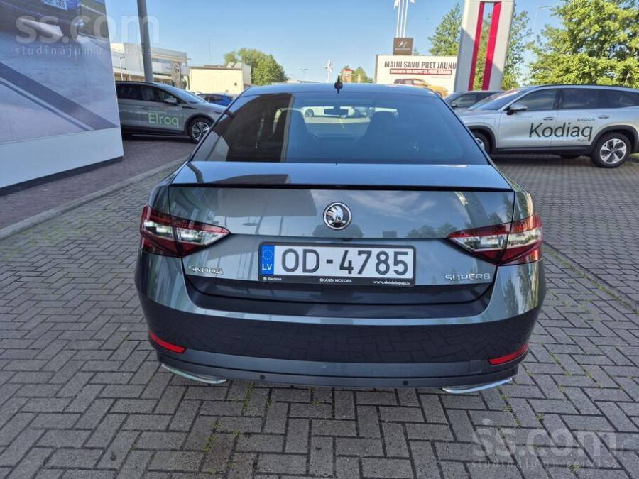 Pelēks Skoda SuperB 2019 Liepāja, ar dzinēja tilpumu 2.00 L un nobraukumu 85 tūkst. km par 15900 €, foto 5 vietnē AUTOMOTO.COM.LV