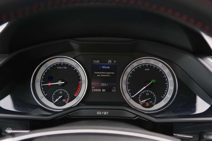 Grey Skoda SuperB 2019 in Vilnius, with an engine capacity of 1.97 L and mileage of 234 thousand km for 16900 €, photo 7 on AUTOMOTO.COM.LV