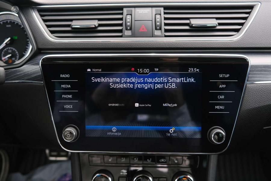 Grey Skoda SuperB 2019 in Vilnius, with an engine capacity of 1.97 L and mileage of 234 thousand km for 16900 €, photo 15 on AUTOMOTO.COM.LV