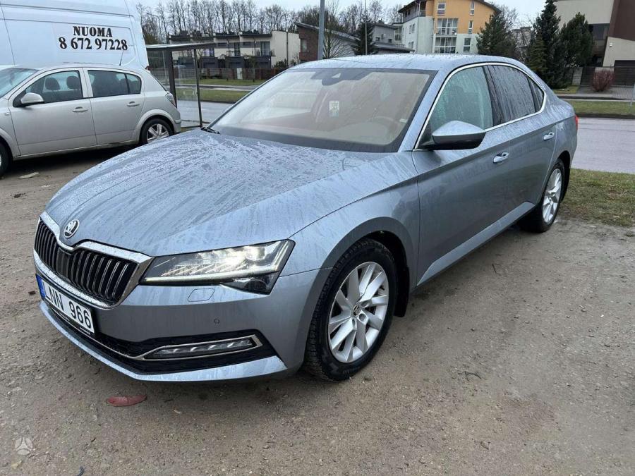 Grey Skoda SuperB 2020 in Kaunas, with an engine capacity of 1.97 L and mileage of 200 thousand km for 17500 €, photo 1 on AUTOMOTO.COM.LV