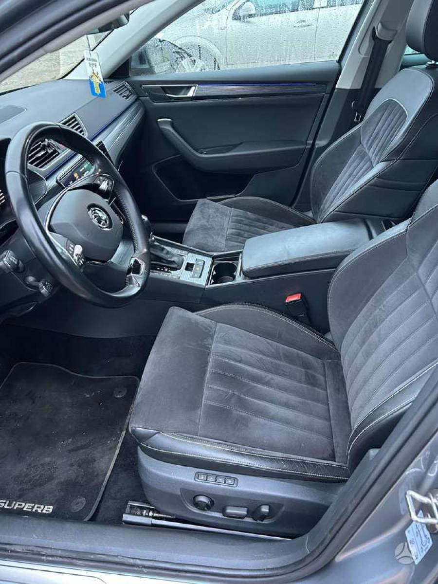 Grey Skoda SuperB 2020 in Kaunas, with an engine capacity of 1.97 L and mileage of 200 thousand km for 17500 €, photo 9 on AUTOMOTO.COM.LV