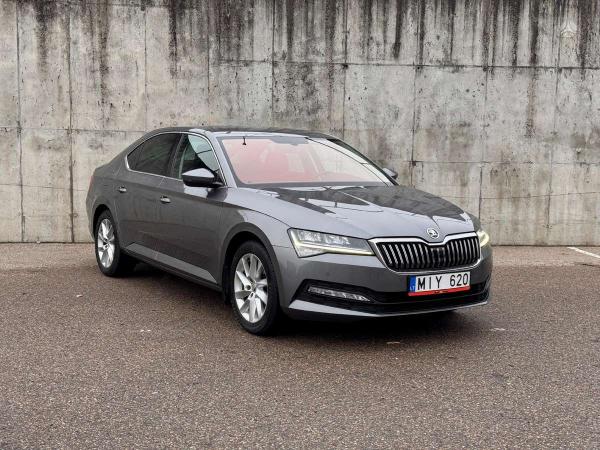 Grey Skoda SuperB 2022 in Vilnius, with an engine capacity of 1.50 L and mileage of 107 thousand km for 19900 €, photo 2 on AUTOMOTO.COM.LV