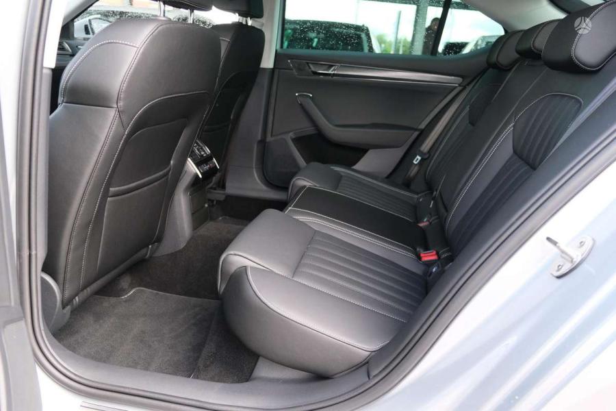 Grey Skoda SuperB 2022 in Vilnius, with an engine capacity of 1.97 L and mileage of 143 thousand km for 23900 €, photo 9 on AUTOMOTO.COM.LV