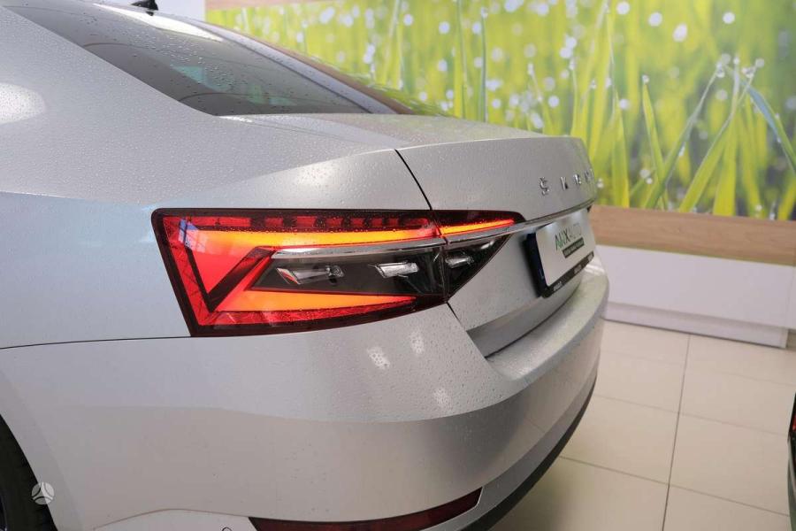 Grey Skoda SuperB 2022 in Vilnius, with an engine capacity of 1.97 L and mileage of 143 thousand km for 23900 €, photo 40 on AUTOMOTO.COM.LV