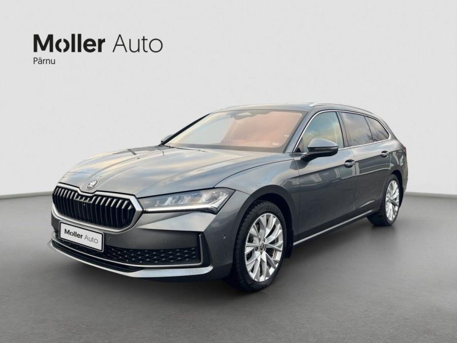 Pelēks Skoda SuperB 2024 Pērnava, ar dzinēja tilpumu 1.50 L un nobraukumu 43 tūkst. km par 35900 €, foto 1 vietnē AUTOMOTO.COM.LV