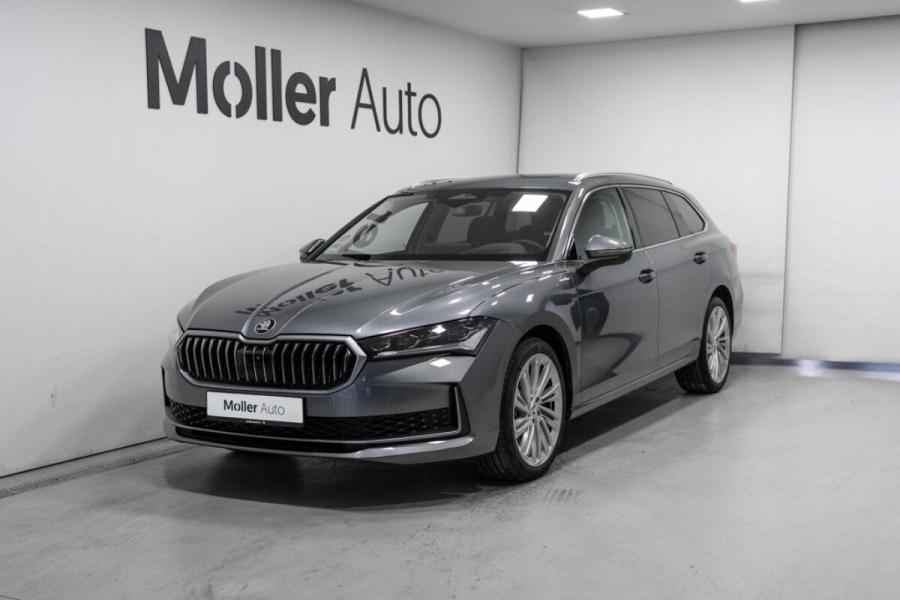 Pelēks Skoda SuperB 2024 Viļņa, ar dzinēja tilpumu 2.00 L un nobraukumu 32 tūkst. km par 41900 €, foto 1 vietnē AUTOMOTO.COM.LV