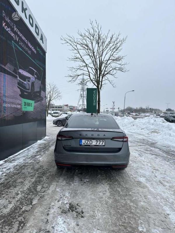 Grey Skoda SuperB 2025 in Klaipeda, with an engine capacity of 1.98 L and mileage of 10 thousand km for 39950 €, photo 6 on AUTOMOTO.COM.LV