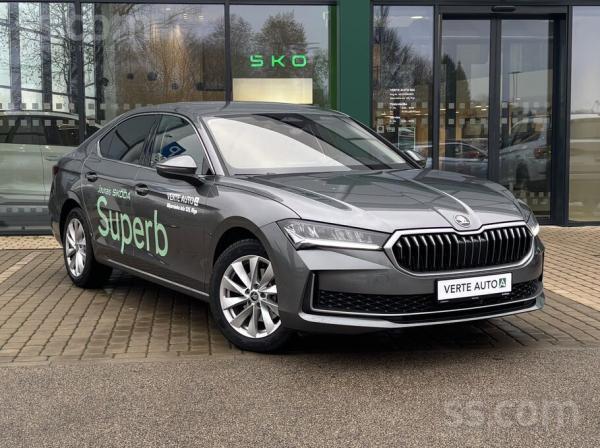 Grey Skoda SuperB 2025 in Riga, with an engine capacity of 1.50 L and mileage of 12 thousand km for 32290 €, photo 2 on AUTOMOTO.COM.LV
