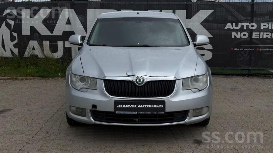 Grey Skoda SuperB 2009 in Liepaja, with an engine capacity of 1.90 L and mileage of 415 thousand km for 975 €, photo 1 on AUTOMOTO.COM.LV
