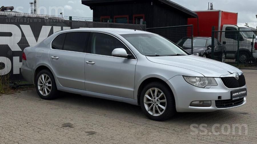 Grey Skoda SuperB 2009 in Liepaja, with an engine capacity of 1.90 L and mileage of 415 thousand km for 975 €, photo 3 on AUTOMOTO.COM.LV
