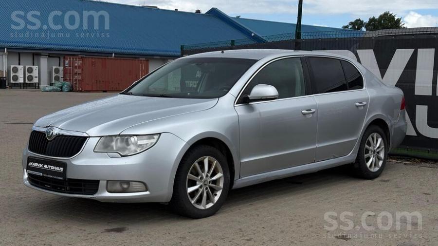 Grey Skoda SuperB 2009 in Liepaja, with an engine capacity of 1.90 L and mileage of 415 thousand km for 975 €, photo 9 on AUTOMOTO.COM.LV