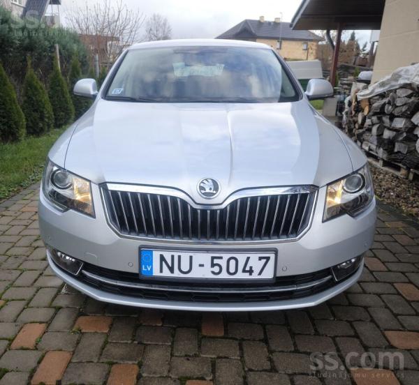 Grey Skoda SuperB 2014 in Riga, with an engine capacity of 1.60 L and mileage of 135 thousand km for 5200 €, photo 1 on AUTOMOTO.COM.LV