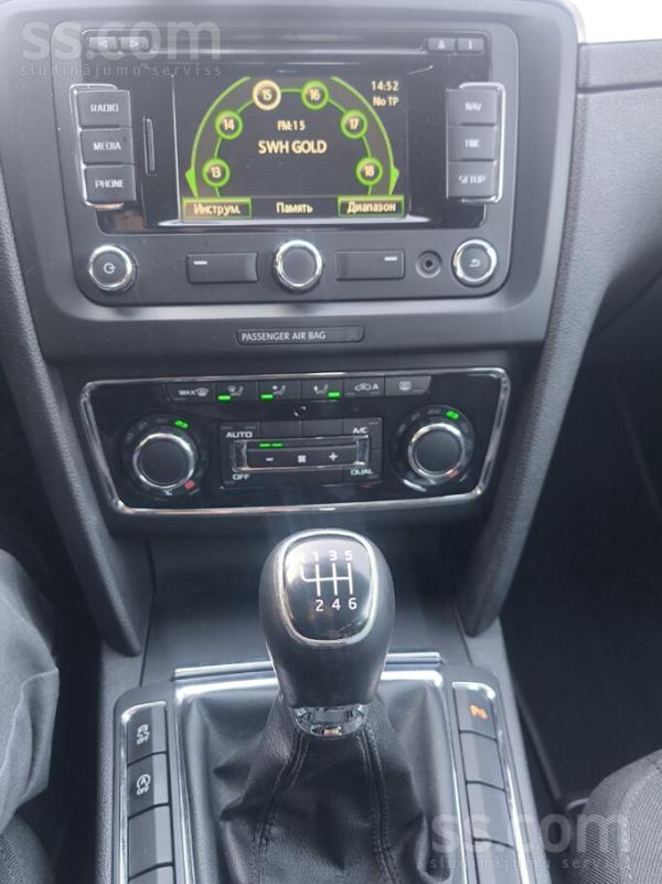 Grey Skoda SuperB 2014 in Riga, with an engine capacity of 1.60 L and mileage of 135 thousand km for 5200 €, photo 9 on AUTOMOTO.COM.LV