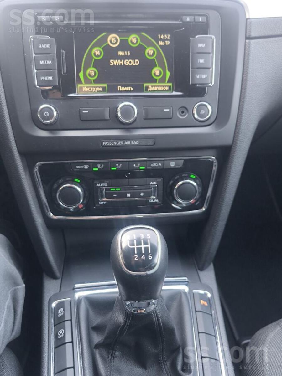 Pelēks Skoda SuperB 2014 Rīga, ar dzinēja tilpumu 1.60 L un nobraukumu 135 tūkst. km par 5200 €, foto 10 vietnē AUTOMOTO.COM.LV