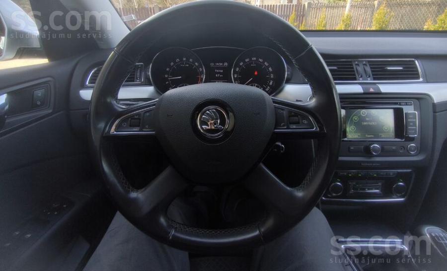Pelēks Skoda SuperB 2014 Rīga, ar dzinēja tilpumu 1.60 L un nobraukumu 135 tūkst. km par 5200 €, foto 11 vietnē AUTOMOTO.COM.LV