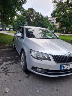 Grey Skoda SuperB 2014 in Vilnius, with an engine capacity of 1.60 L and mileage of 224 thousand km for 3500 €, photo 4 on AUTOMOTO.COM.LV