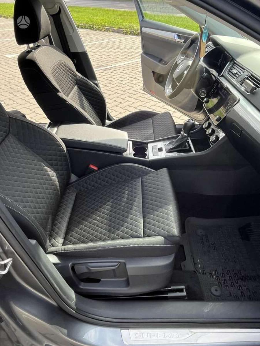Pelēks Skoda SuperB 2022 Panevēža, ar dzinēja tilpumu 1.97 L un nobraukumu 148 tūkst. km par 21000 €, foto 13 vietnē AUTOMOTO.COM.LV