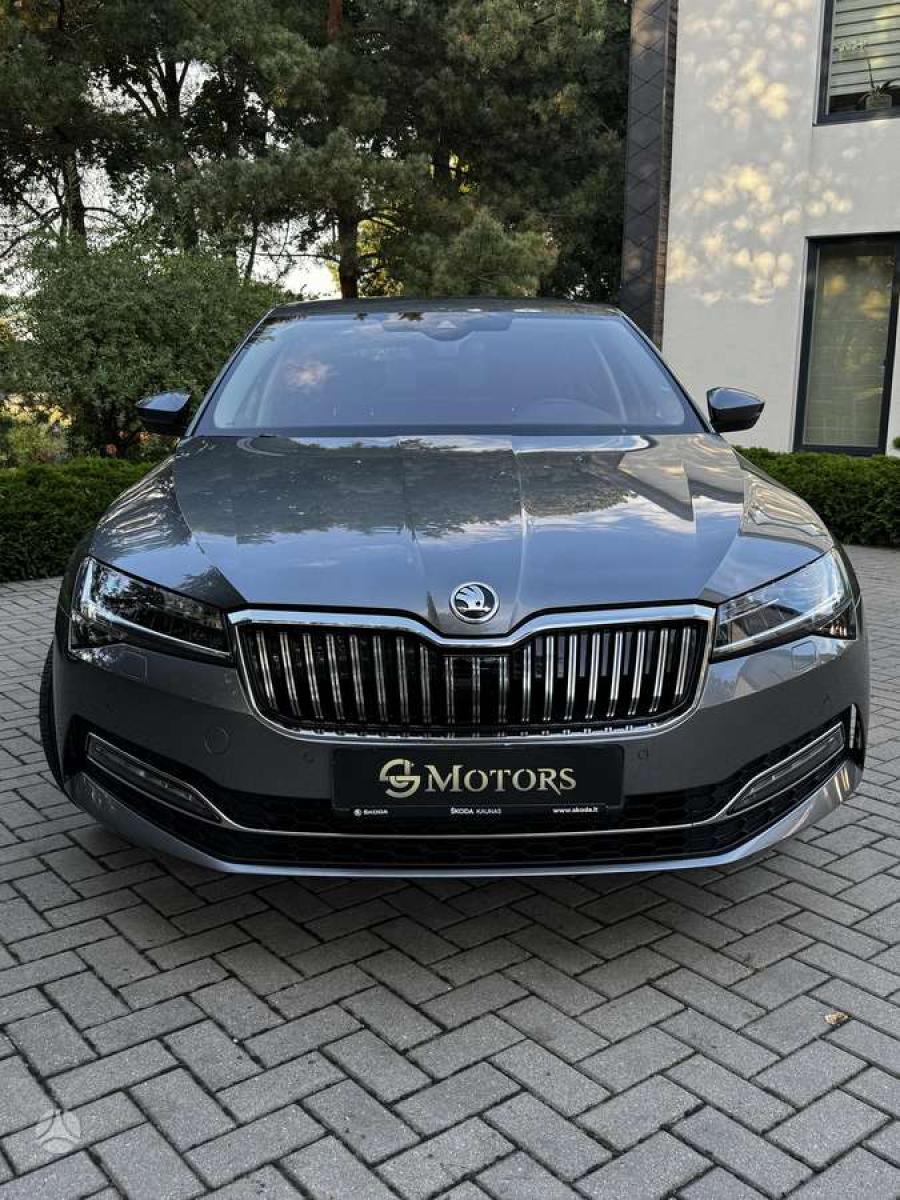 Pelēks Skoda SuperB 2023 Kauņa, ar dzinēja tilpumu 1.98 L un nobraukumu 116 tūkst. km par 23200 €, foto 24 vietnē AUTOMOTO.COM.LV