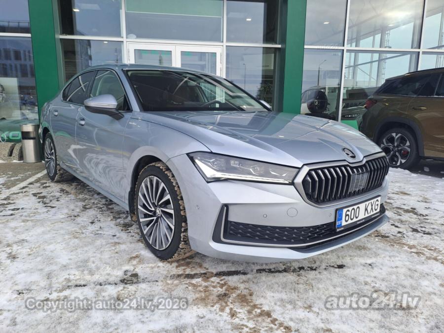 Pelēks Skoda SuperB 2024 Tartu, ar dzinēja tilpumu 2.00 L un nobraukumu 58 tūkst. km par 38900 €, foto 1 vietnē AUTOMOTO.COM.LV