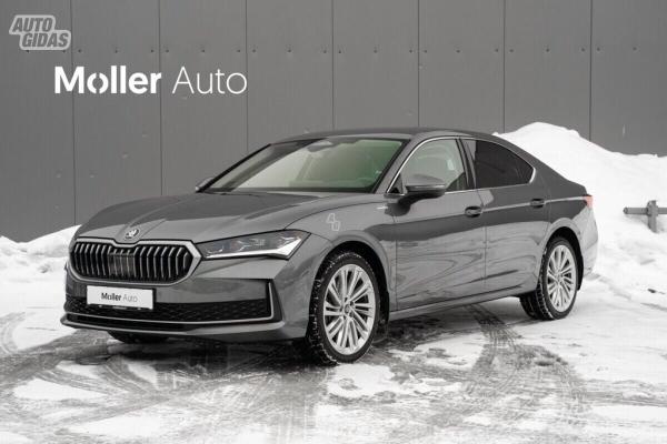 Pelēks Skoda SuperB 2025 Viļņa, ar dzinēja tilpumu 2.00 L un nobraukumu 18 tūkst. km par 41900 €, foto 1 vietnē AUTOMOTO.COM.LV