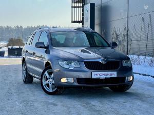 Grey Skoda SuperB 2010 in Vilnius, with an engine capacity of 1.97 L and mileage of 390 thousand km for 4790 €, photo 16 on AUTOMOTO.COM.LV