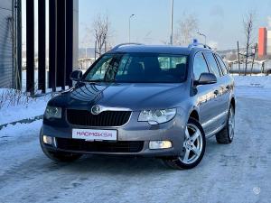 Grey Skoda SuperB 2010 in Vilnius, with an engine capacity of 1.97 L and mileage of 390 thousand km for 4790 €, photo 18 on AUTOMOTO.COM.LV